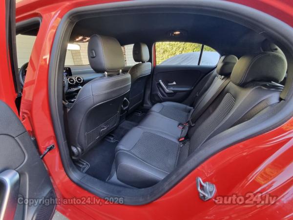Red Mercedes-Benz A-Class 2019 in Tallinn, with an engine capacity of 1.30 L and mileage of 66 thousand km for 23900 €, photo 6 on AUTOMOTO.COM.LV