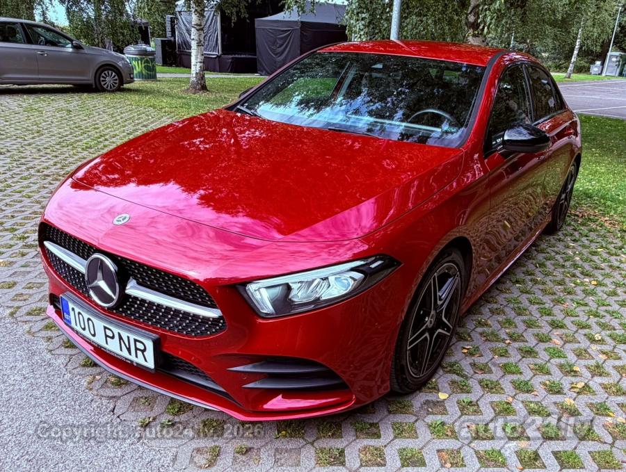 Sarkans Mercedes-Benz A-Class 2020 Tallina, ar dzinēja tilpumu 1.30 L un nobraukumu 45 tūkst. km par 23500 €, foto 1 vietnē AUTOMOTO.COM.LV