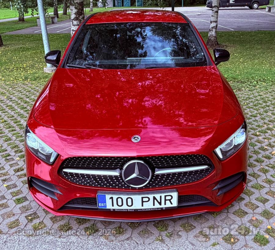 Sarkans Mercedes-Benz A-Class 2020 Tallina, ar dzinēja tilpumu 1.30 L un nobraukumu 45 tūkst. km par 23500 €, foto 3 vietnē AUTOMOTO.COM.LV