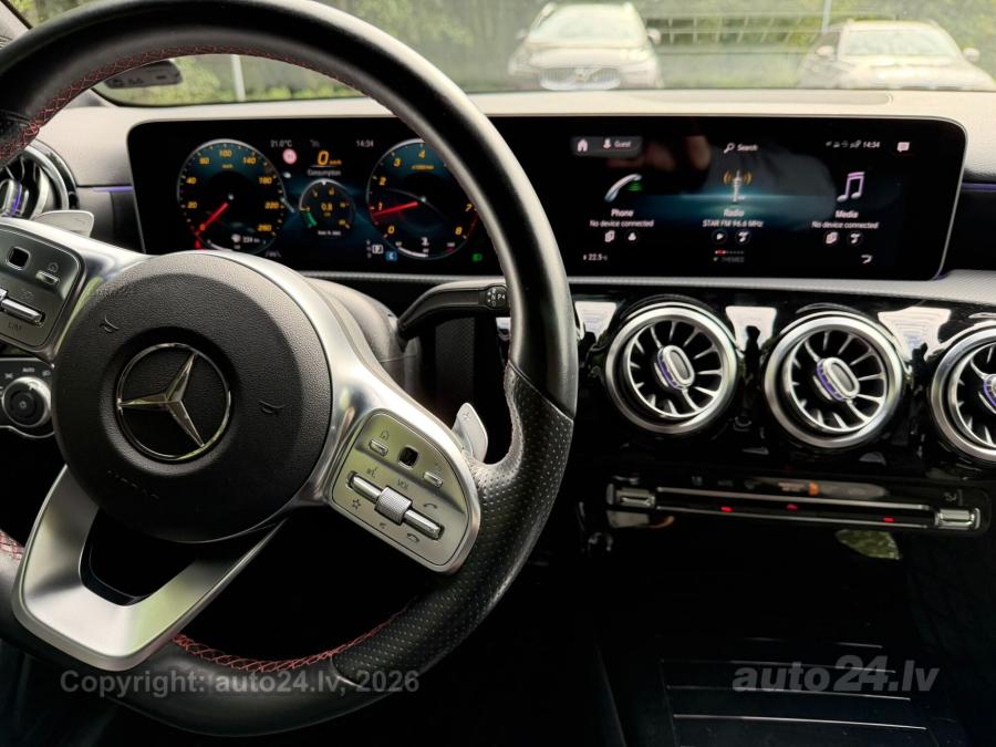 Sarkans Mercedes-Benz A-Class 2020 Tallina, ar dzinēja tilpumu 1.30 L un nobraukumu 45 tūkst. km par 23500 €, foto 14 vietnē AUTOMOTO.COM.LV