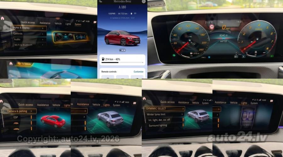 Sarkans Mercedes-Benz A-Class 2020 Tallina, ar dzinēja tilpumu 1.30 L un nobraukumu 45 tūkst. km par 23500 €, foto 22 vietnē AUTOMOTO.COM.LV