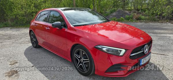 Sarkans Mercedes-Benz A-Class 2019 Tallina, ar dzinēja tilpumu 1.30 L un nobraukumu 79 tūkst. km par 22900 €, foto 3 vietnē AUTOMOTO.COM.LV
