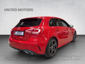 Red Mercedes-Benz A-Class 2019 in Tallinn, with an engine capacity of 1.30 L and mileage of 94 thousand km for 19900 €, photo 3 on AUTOMOTO.COM.LV