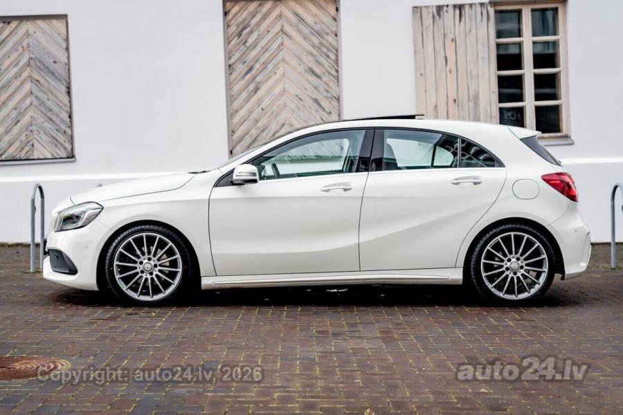 White Mercedes-Benz A-Class 2016 in Parnu, with an engine capacity of 1.60 L and mileage of 112 thousand km for 15500 €, photo 9 on AUTOMOTO.COM.LV