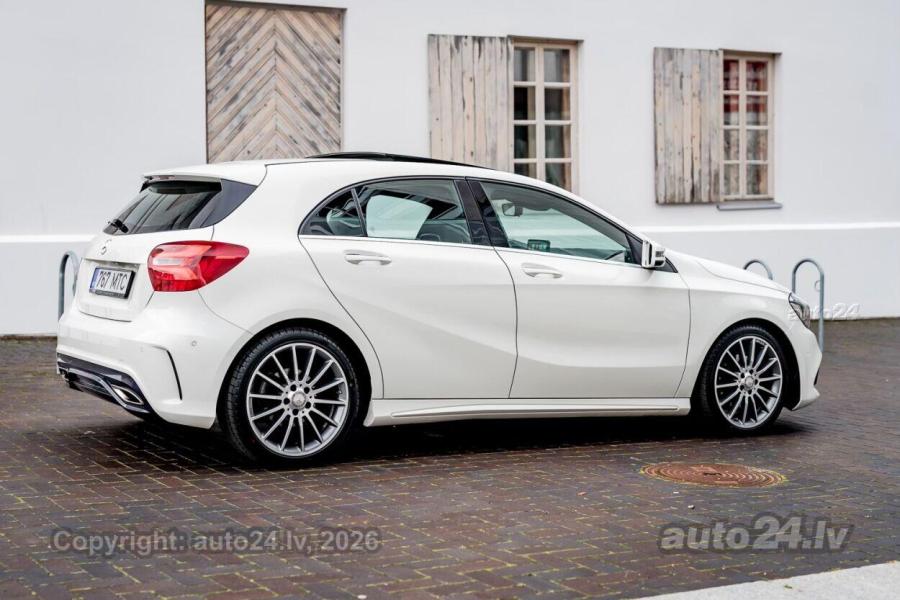 White Mercedes-Benz A-Class 2016 in Parnu, with an engine capacity of 1.60 L and mileage of 112 thousand km for 15500 €, photo 10 on AUTOMOTO.COM.LV