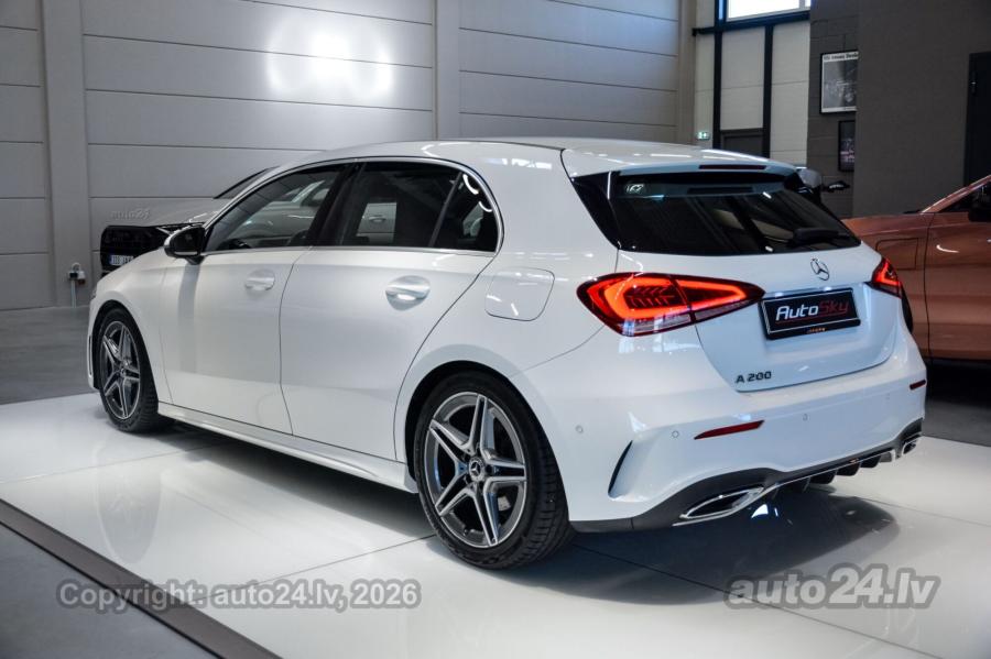 White Mercedes-Benz A-Class 2019 in Tallinn, with an engine capacity of 1.30 L and mileage of 61 thousand km for 23500 €, photo 5 on AUTOMOTO.COM.LV