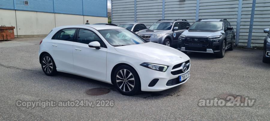 White Mercedes-Benz A-Class 2021 in Tallinn, with an engine capacity of 1.30 L and mileage of 75 thousand km for 17900 €, photo 4 on AUTOMOTO.COM.LV