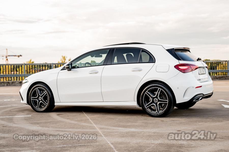 White Mercedes-Benz A-Class 2023 in Parnu, with an engine capacity of 1.30 L and mileage of 66 thousand km for 34500 €, photo 3 on AUTOMOTO.COM.LV