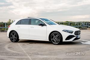 White Mercedes-Benz A-Class 2023 in Parnu, with an engine capacity of 1.30 L and mileage of 66 thousand km for 34500 €, photo 4 on AUTOMOTO.COM.LV
