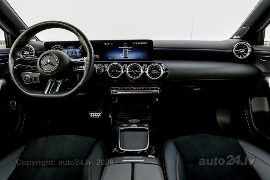 White Mercedes-Benz A-Class 2023 in Parnu, with an engine capacity of 1.30 L and mileage of 66 thousand km for 34500 €, photo 17 on AUTOMOTO.COM.LV