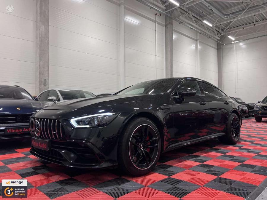 Black Mercedes-Benz amg-gt 2022 in Vilnius, with an engine capacity of 3.00 L and mileage of 71 thousand km for 77900 €, photo 1 on AUTOMOTO.COM.LV