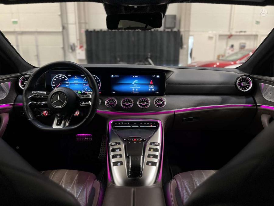 Black Mercedes-Benz amg-gt 2022 in Vilnius, with an engine capacity of 3.00 L and mileage of 71 thousand km for 77900 €, photo 24 on AUTOMOTO.COM.LV