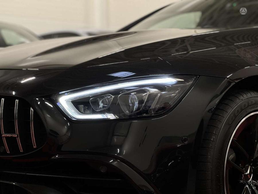 Black Mercedes-Benz amg-gt 2022 in Vilnius, with an engine capacity of 3.00 L and mileage of 71 thousand km for 77900 €, photo 9 on AUTOMOTO.COM.LV