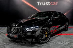 Black Mercedes-Benz amg-gt 2024 in Parnu, with an engine capacity of 4.00 L and mileage of 23 thousand km for 110000 €, photo  on AUTOMOTO.COM.LV