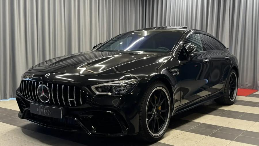 Черный Мерседес AMG GT 2019 в Марупе, объемом двигателя 4.00 л и пробегом 130 тыс. км за 73990 €, фото 1 на AUTOMOTO.COM.LV