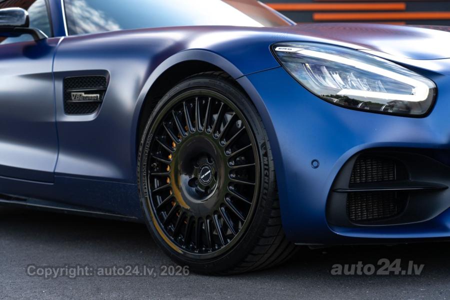Синий Мерседес AMG GT 2019 в Таллин, объемом двигателя 4.00 л и пробегом 58 тыс. км за 124900 €, фото 4 на AUTOMOTO.COM.LV
