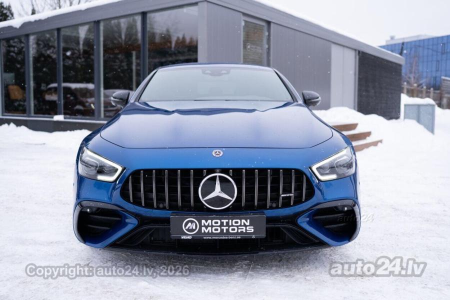 Синий Мерседес AMG GT 2021 в Таллин, объемом двигателя 3.00 л и пробегом 50 тыс. км за 69990 €, фото 3 на AUTOMOTO.COM.LV