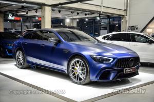 Синий Мерседес AMG GT 2021 в Таллин, объемом двигателя 4.00 л и пробегом 27 тыс. км за 104900 €, фото 1 на AUTOMOTO.COM.LV