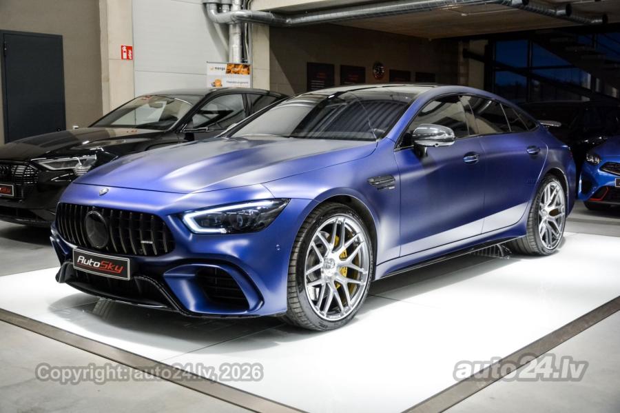 Синий Мерседес AMG GT 2021 в Таллин, объемом двигателя 4.00 л и пробегом 27 тыс. км за 104900 €, фото 3 на AUTOMOTO.COM.LV