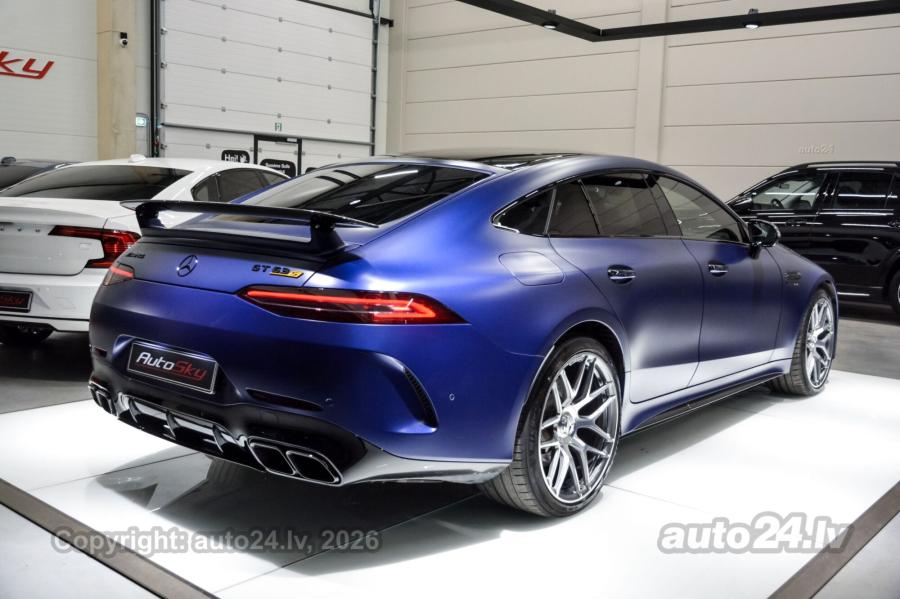Синий Мерседес AMG GT 2021 в Таллин, объемом двигателя 4.00 л и пробегом 27 тыс. км за 104900 €, фото 4 на AUTOMOTO.COM.LV