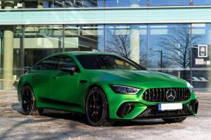 Green Mercedes-Benz amg-gt 2024 in Vilnius, with an engine capacity of 3.98 L and mileage of 8 thousand km for 171000 €, photo 3 on AUTOMOTO.COM.LV