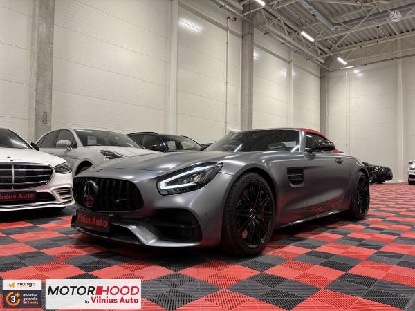 Grey Mercedes-Benz amg-gt 2021 in Vilnius, with an engine capacity of 3.98 L and mileage of 12 thousand km for 115500 €, photo 1 on AUTOMOTO.COM.LV