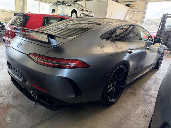 Grey Mercedes-Benz amg-gt 2019 in Marijampole, with an engine capacity of 3.00 L and mileage of 77 thousand km for 28350 €, photo 1 on AUTOMOTO.COM.LV
