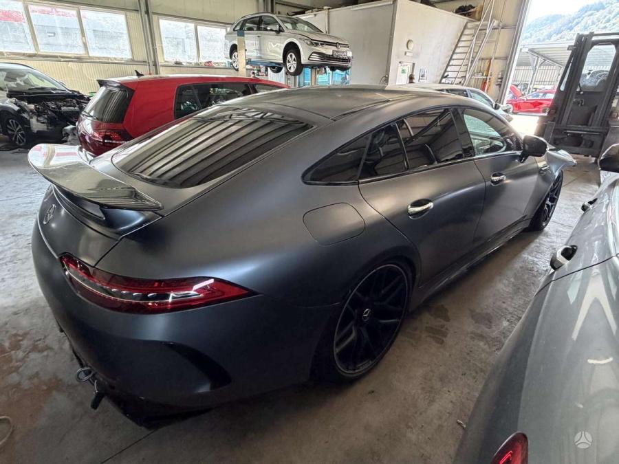 Grey Mercedes-Benz amg-gt 2019 in Marijampole, with an engine capacity of 3.00 L and mileage of 77 thousand km for 28350 €, photo 5 on AUTOMOTO.COM.LV