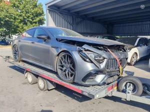 Grey Mercedes-Benz amg-gt 2019 in Marijampole, with an engine capacity of 3.00 L and mileage of 77 thousand km for 28350 €, photo 7 on AUTOMOTO.COM.LV