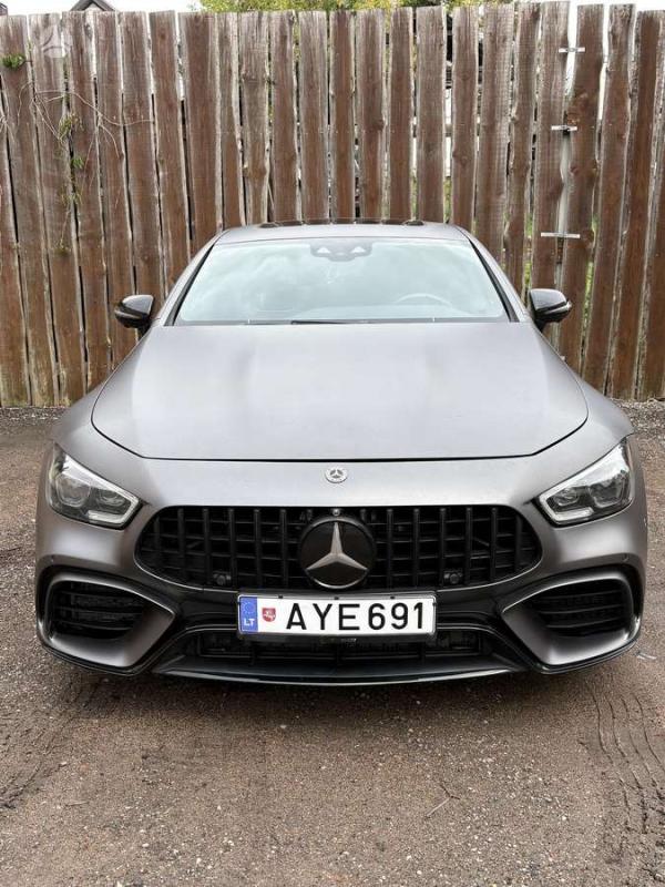 Pelēks Mercedes-Benz amg-gt 2019 Kauņa, ar dzinēja tilpumu 3.98 L un nobraukumu 166 tūkst. km par 35500 €, foto 1 vietnē AUTOMOTO.COM.LV