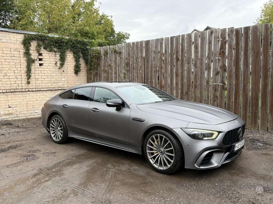 Grey Mercedes-Benz amg-gt 2019 in Kaunas, with an engine capacity of 3.98 L and mileage of 166 thousand km for 35500 €, photo 4 on AUTOMOTO.COM.LV