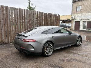 Grey Mercedes-Benz amg-gt 2019 in Kaunas, with an engine capacity of 3.98 L and mileage of 166 thousand km for 35500 €, photo 5 on AUTOMOTO.COM.LV
