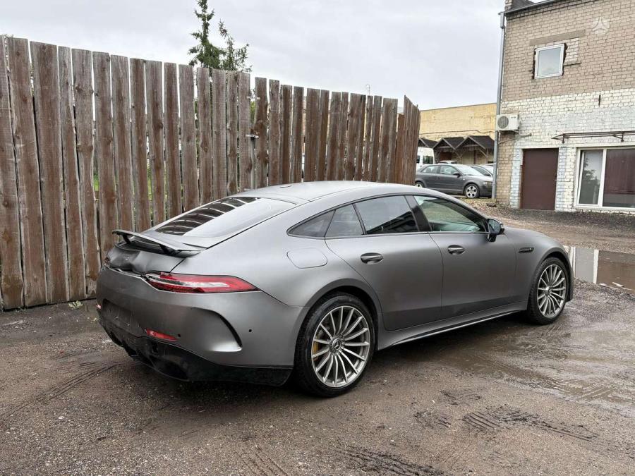 Grey Mercedes-Benz amg-gt 2019 in Kaunas, with an engine capacity of 3.98 L and mileage of 166 thousand km for 35500 €, photo 5 on AUTOMOTO.COM.LV