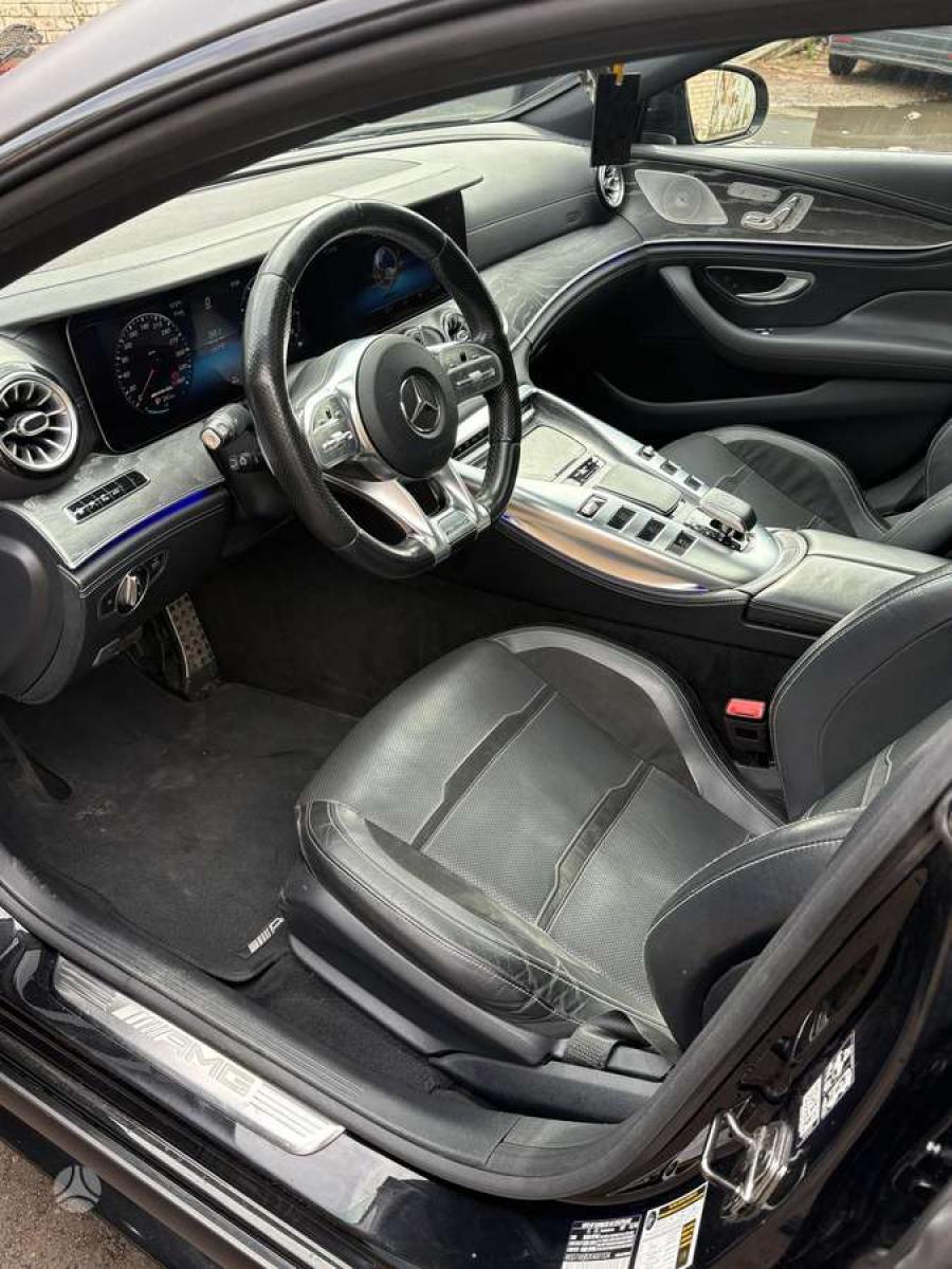 Grey Mercedes-Benz amg-gt 2019 in Kaunas, with an engine capacity of 3.98 L and mileage of 166 thousand km for 35500 €, photo 13 on AUTOMOTO.COM.LV