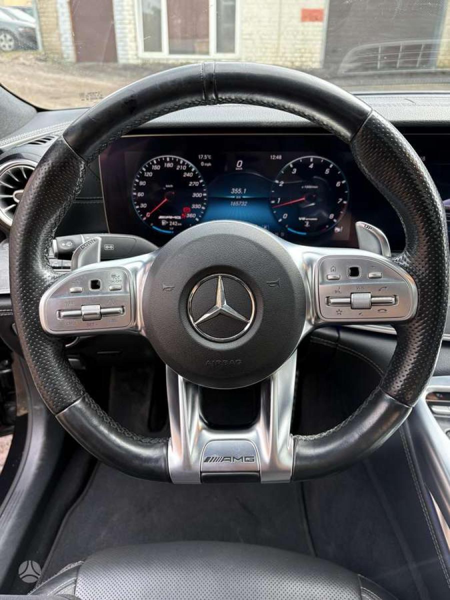 Grey Mercedes-Benz amg-gt 2019 in Kaunas, with an engine capacity of 3.98 L and mileage of 166 thousand km for 35500 €, photo 17 on AUTOMOTO.COM.LV