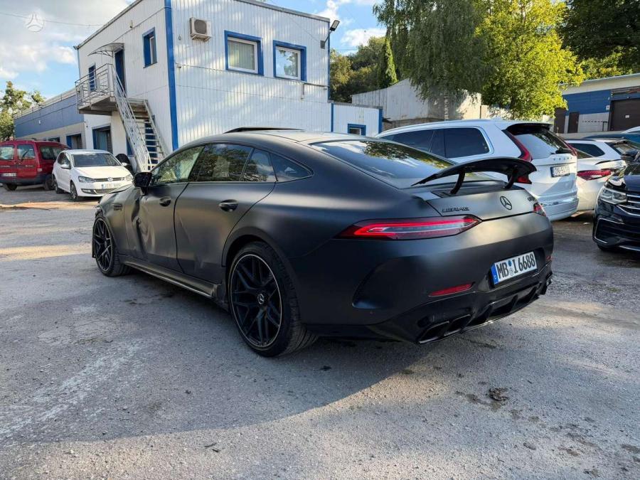 Pelēks Mercedes-Benz amg-gt 2021 Kauņa, ar dzinēja tilpumu 3.98 L un nobraukumu 99 tūkst. km par 48800 €, foto 4 vietnē AUTOMOTO.COM.LV