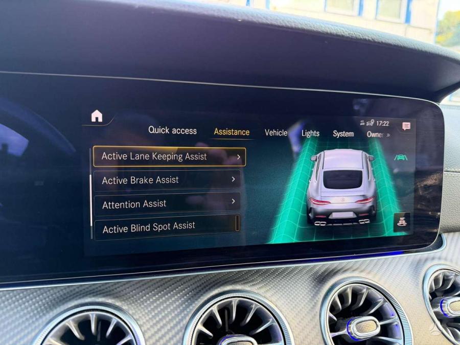Pelēks Mercedes-Benz amg-gt 2021 Kauņa, ar dzinēja tilpumu 3.98 L un nobraukumu 99 tūkst. km par 48800 €, foto 33 vietnē AUTOMOTO.COM.LV