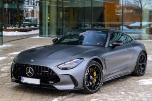 Серый Мерседес AMG GT 2024 в Вильнюс, объемом двигателя 3.98 л и пробегом 17 тыс. км за 210000 €, фото  на AUTOMOTO.COM.LV
