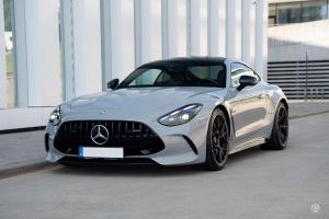 Grey Mercedes-Benz amg-gt 2024 in Vilnius, with an engine capacity of 3.98 L and mileage of 17 thousand km for 167900 €, photo  on AUTOMOTO.COM.LV