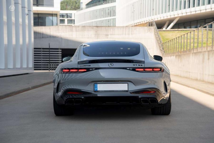 Grey Mercedes-Benz amg-gt 2024 in Vilnius, with an engine capacity of 3.98 L and mileage of 17 thousand km for 167900 €, photo 4 on AUTOMOTO.COM.LV