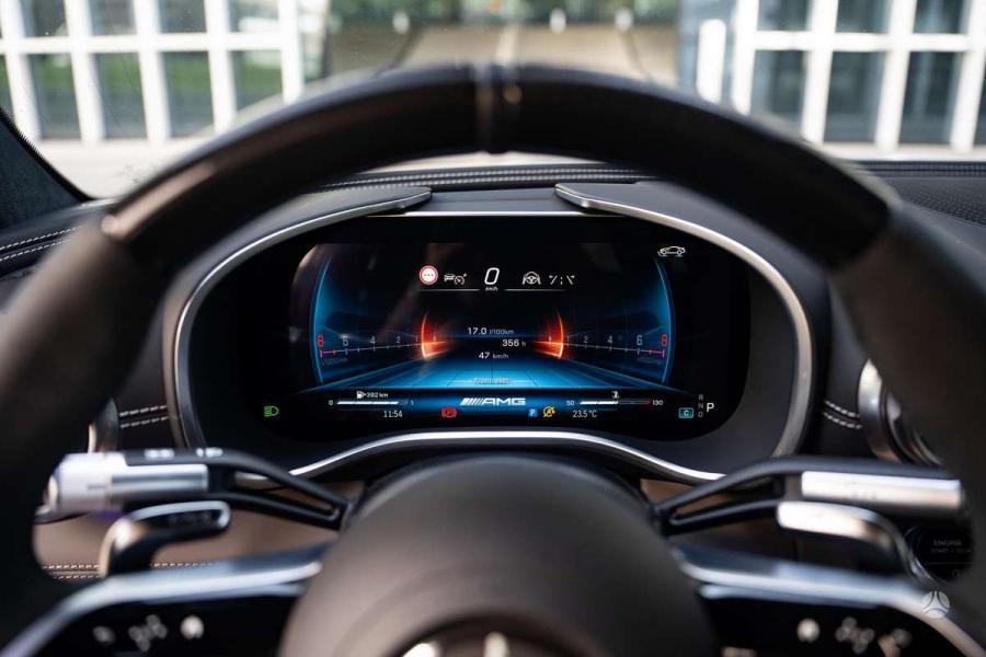 Grey Mercedes-Benz amg-gt 2024 in Vilnius, with an engine capacity of 3.98 L and mileage of 17 thousand km for 167900 €, photo 25 on AUTOMOTO.COM.LV