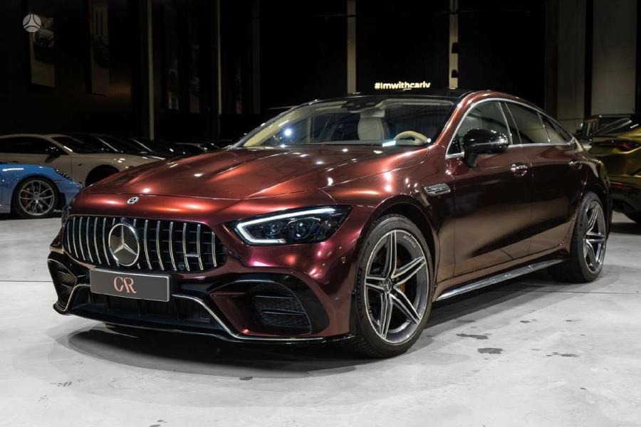 Grey Mercedes-Benz amg-gt 2019 in Riga, with an engine capacity of 3.00 L and mileage of 70 thousand km for 64000 €, photo 1 on AUTOMOTO.COM.LV
