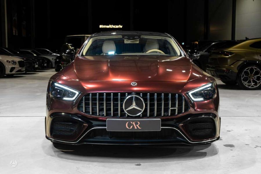 Grey Mercedes-Benz amg-gt 2019 in Riga, with an engine capacity of 3.00 L and mileage of 70 thousand km for 64000 €, photo 2 on AUTOMOTO.COM.LV