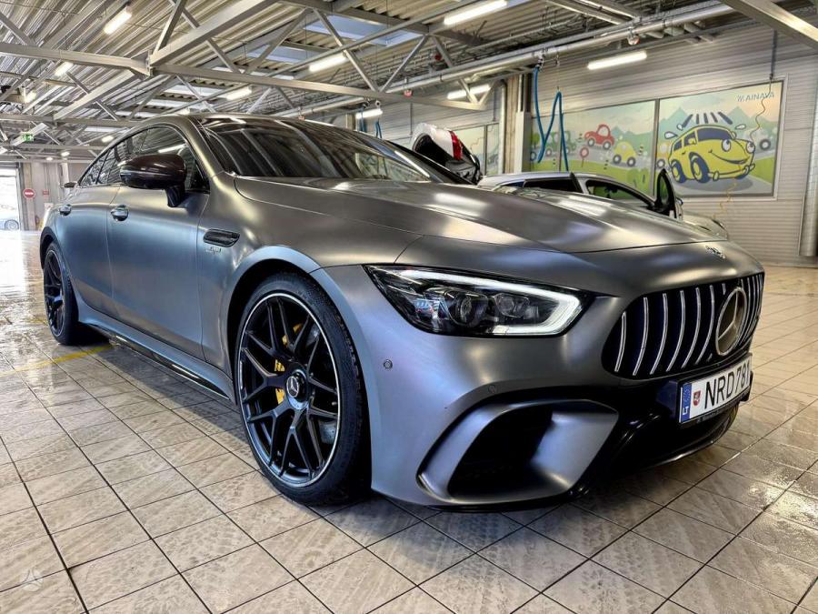 Grey Mercedes-Benz amg-gt 2019 in Vilnius, with an engine capacity of 3.00 L and mileage of 91 thousand km for 65000 €, photo 10 on AUTOMOTO.COM.LV