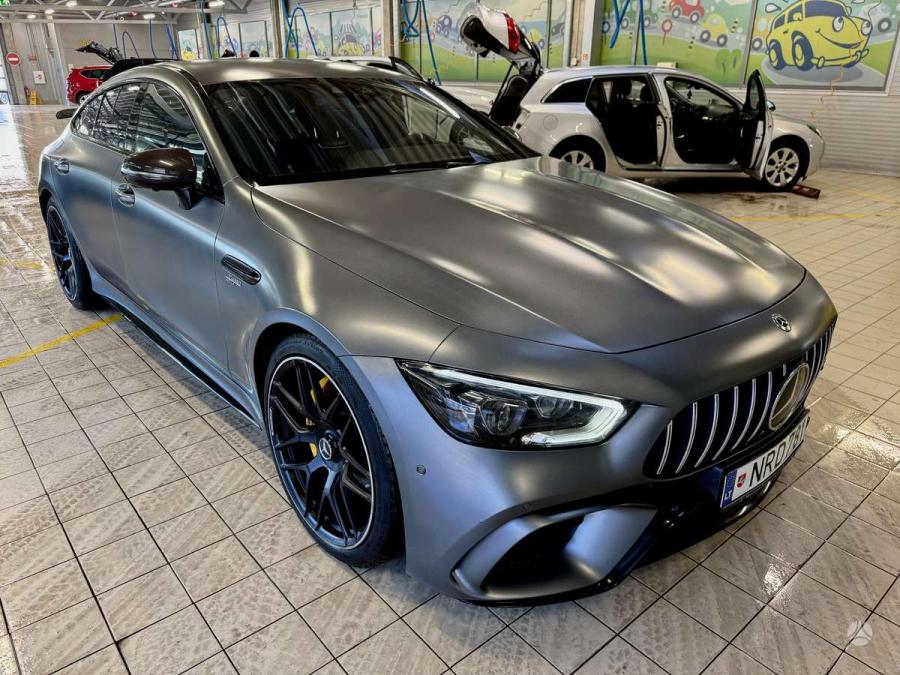 Grey Mercedes-Benz amg-gt 2019 in Vilnius, with an engine capacity of 3.00 L and mileage of 91 thousand km for 65000 €, photo 11 on AUTOMOTO.COM.LV