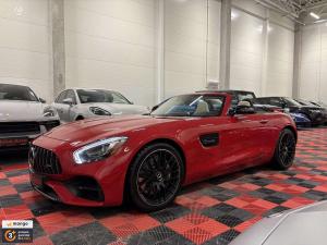 Red Mercedes-Benz amg-gt 2018 in Vilnius, with an engine capacity of 4.00 L and mileage of 64 thousand km for 71999 €, photo 1 on AUTOMOTO.COM.LV