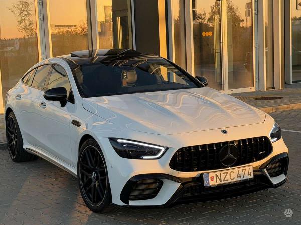 White Mercedes-Benz amg-gt 2019 in Vilnius, with an engine capacity of 3.00 L and mileage of 34 thousand km for 75000 €, photo 3 on AUTOMOTO.COM.LV