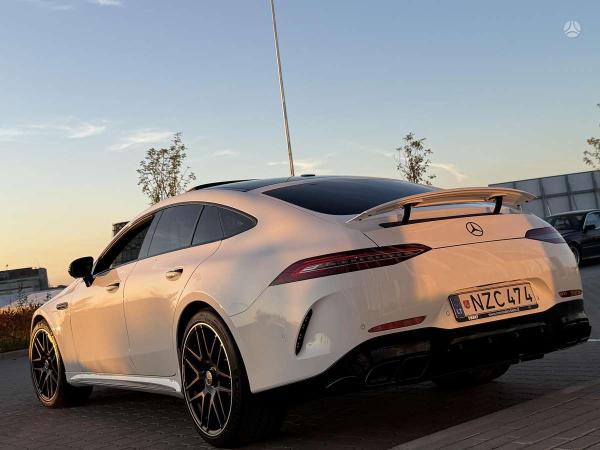 White Mercedes-Benz amg-gt 2019 in Vilnius, with an engine capacity of 3.00 L and mileage of 34 thousand km for 75000 €, photo 4 on AUTOMOTO.COM.LV
