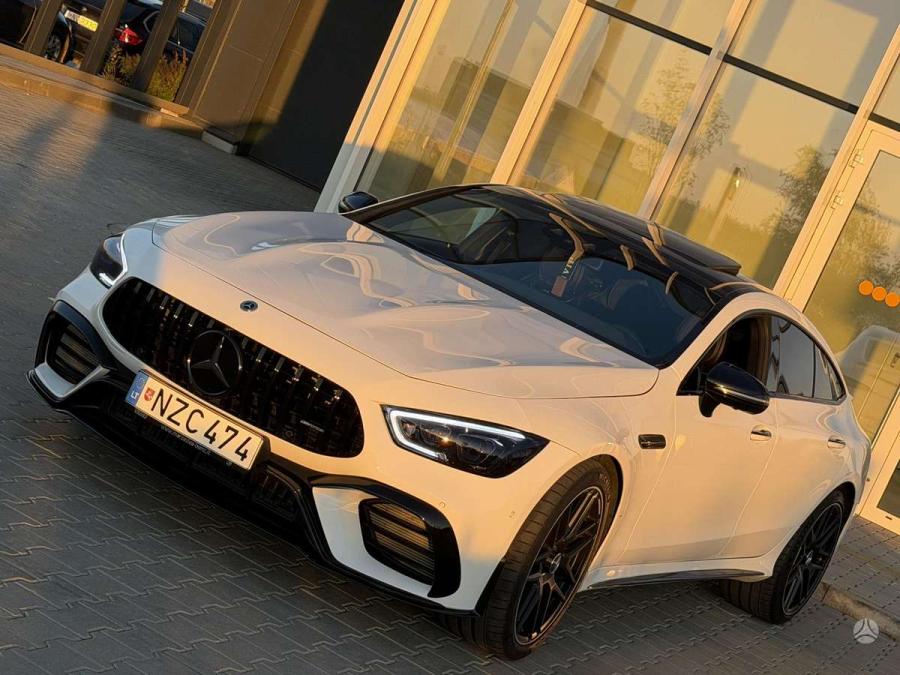 Белый Мерседес AMG GT 2019 в Вильнюс, объемом двигателя 3.00 л и пробегом 34 тыс. км за 75000 €, фото 6 на AUTOMOTO.COM.LV