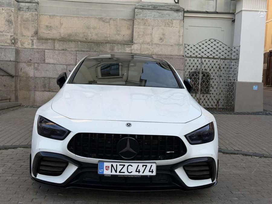 Белый Мерседес AMG GT 2019 в Вильнюс, объемом двигателя 3.00 л и пробегом 34 тыс. км за 75000 €, фото 10 на AUTOMOTO.COM.LV